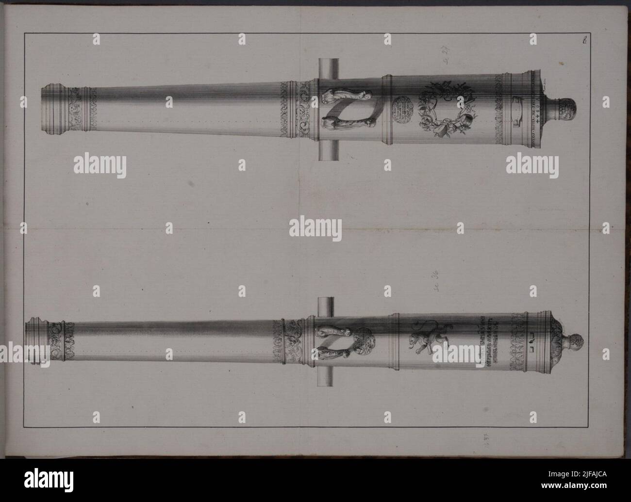 Image depicting fire pipes taken as trophies of the Swedish army in the ...