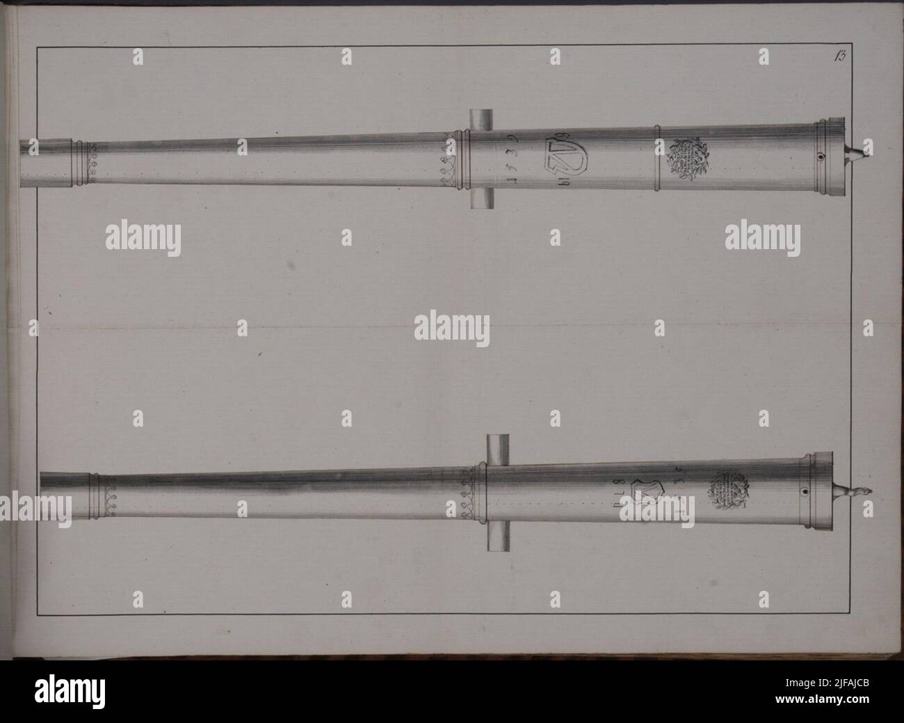Image depicting fire pipes taken as trophies of the Swedish army in the ...