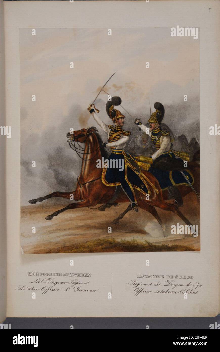 Poster with uniform for subaltern officer and crew at the Life Dragon ...