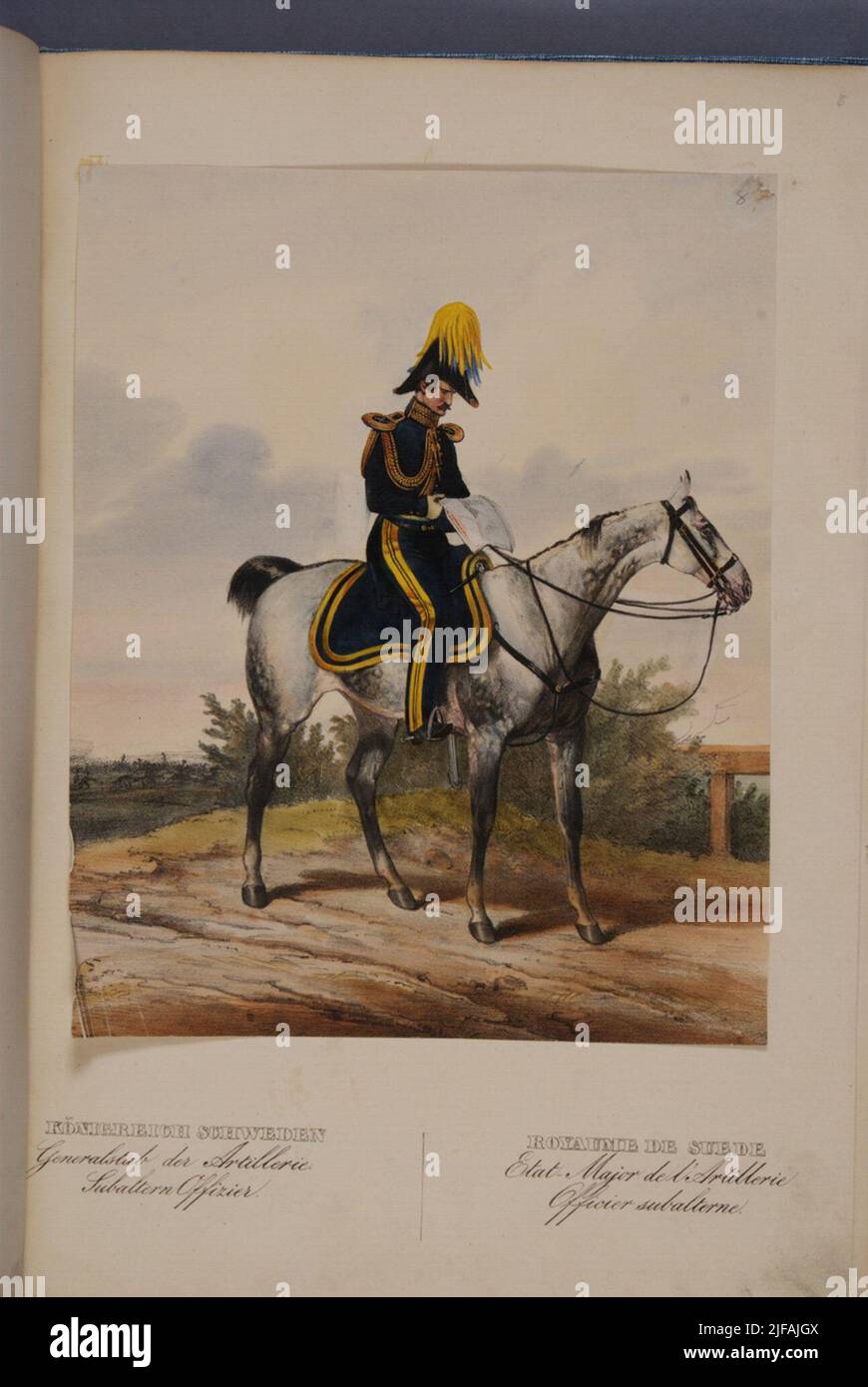 Poster with uniform for subaltern officer at the General Staff ...