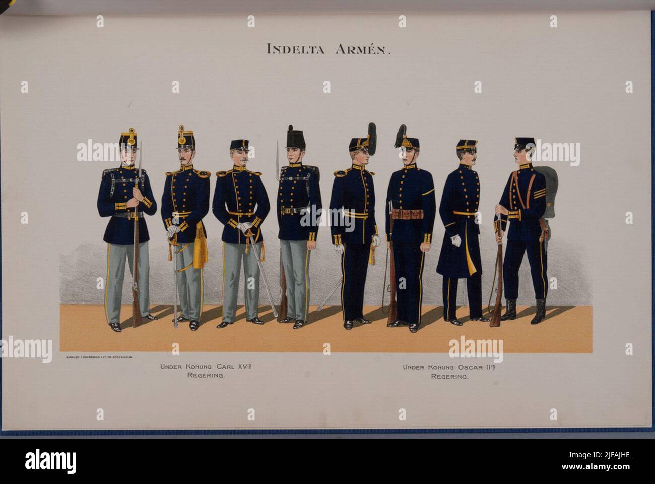 President with uniform for the Divided Army during Karl XV and Oscar II ...