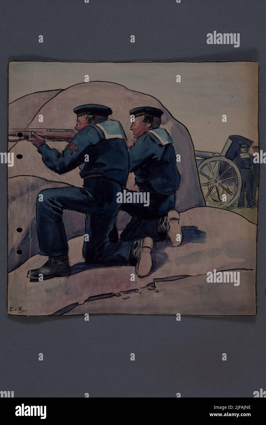 Uniform drawing in original by Einar von Strokirch, with the fleet's ...
