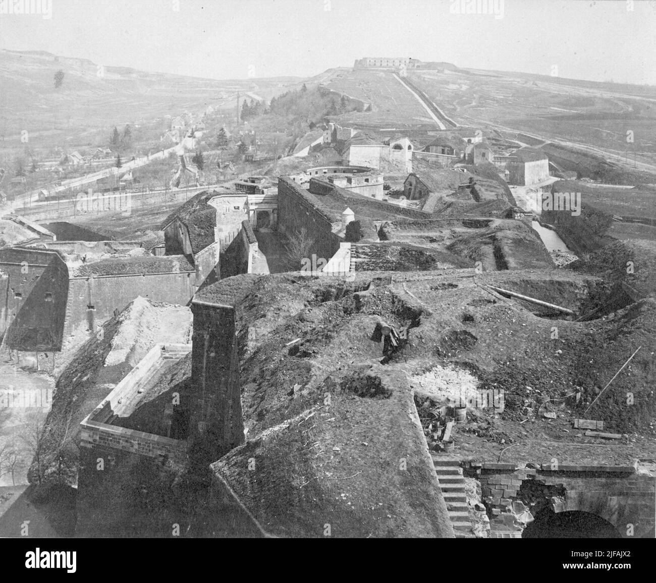 The fortress Belfort in France The fortress Belfort in France Stock ...