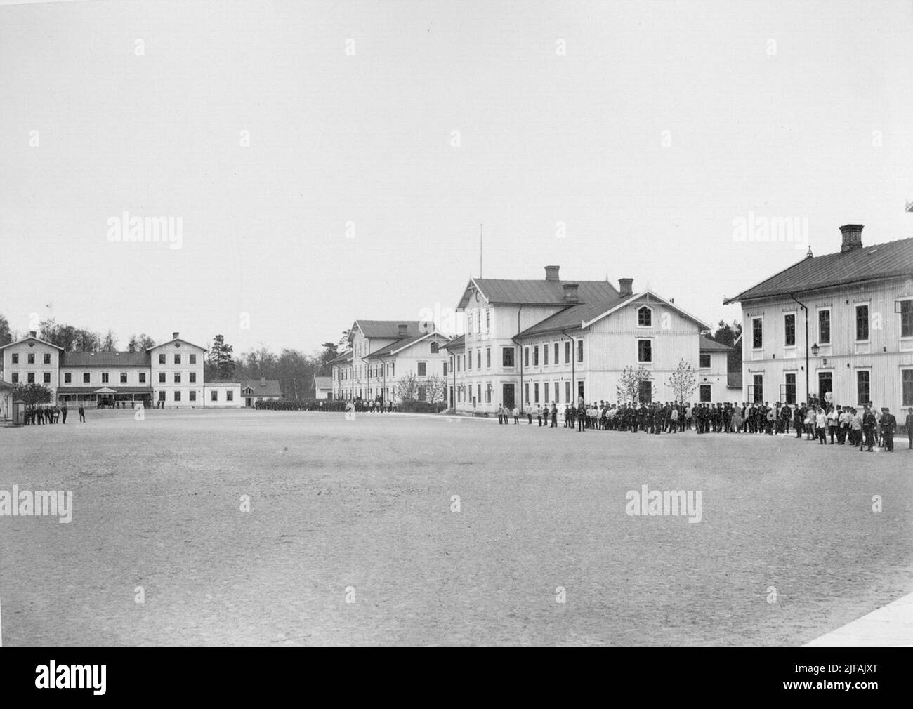 Soldiers and officers at Karlsborg Fortress. Soldiers and officers at ...