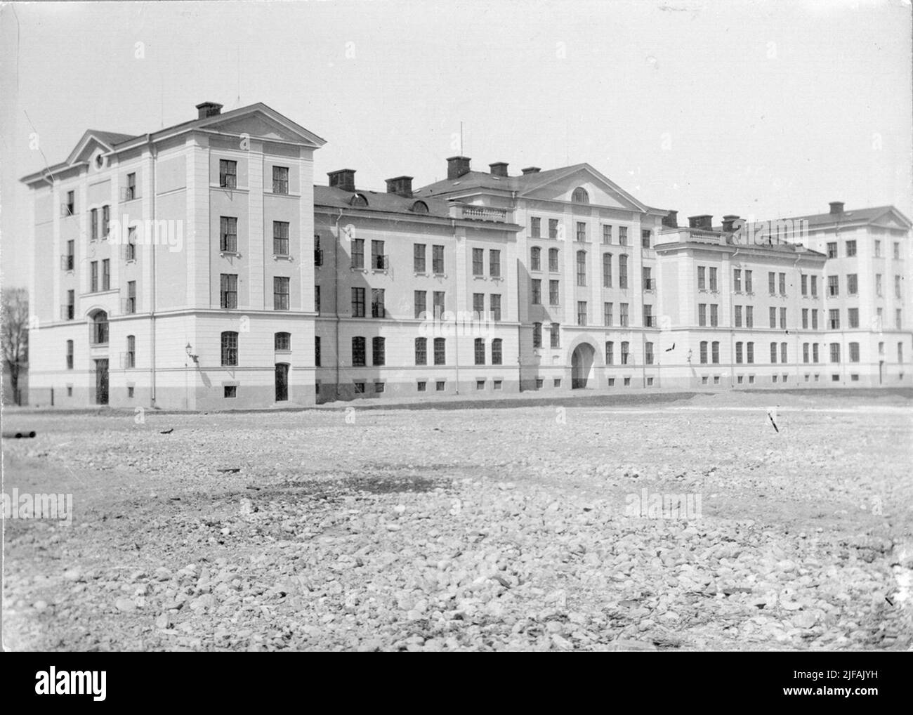 The main building at Uppland Artillery Regiment A 5 in Uppsala. The ...