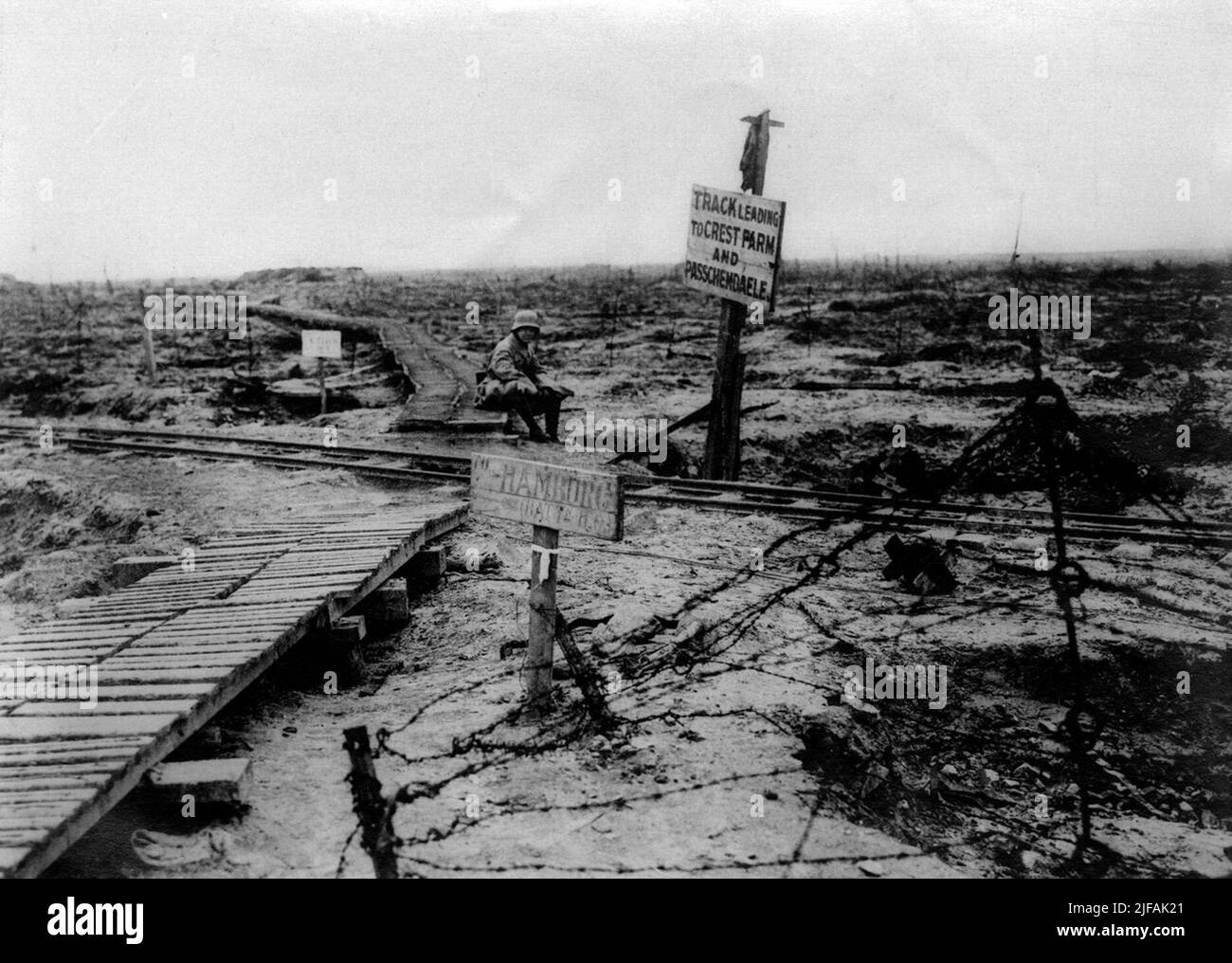 First World War: The extremely difficult to access, in the swamp land ...