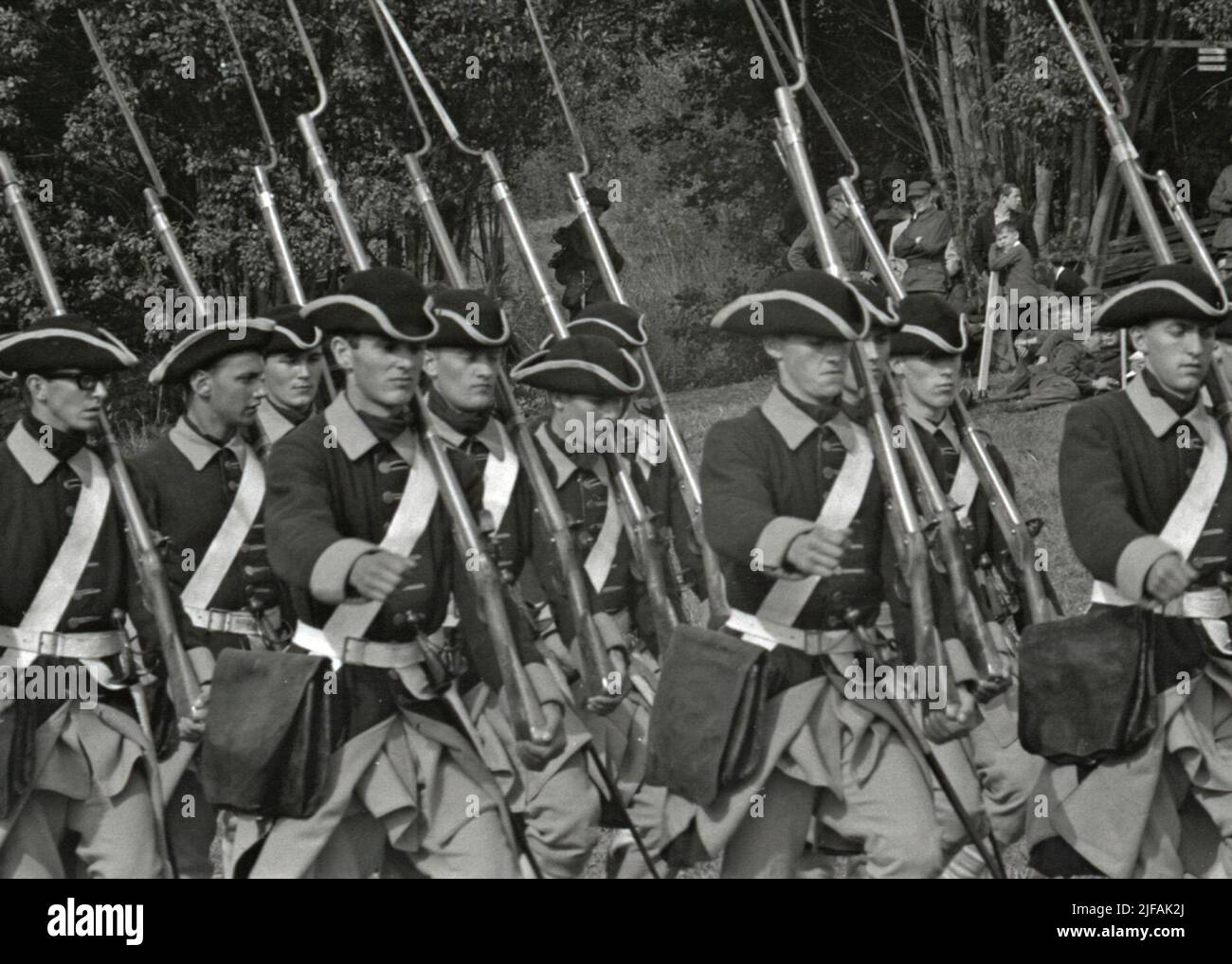 Caroline Exercise on the Regiment Day, in 21 Västernorrland Regiment ...
