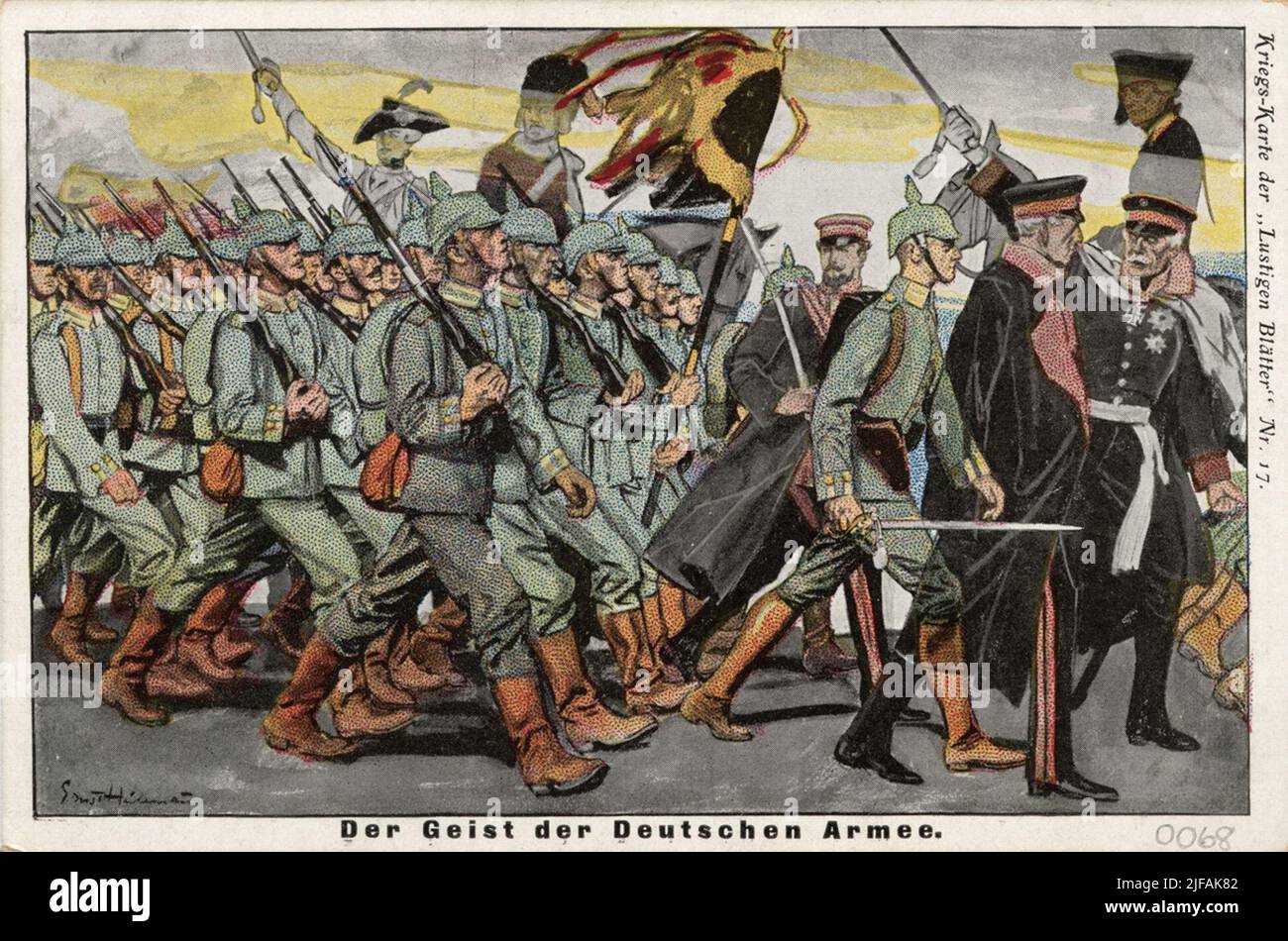 German propaganda image from the First World War Stock Photo - Alamy