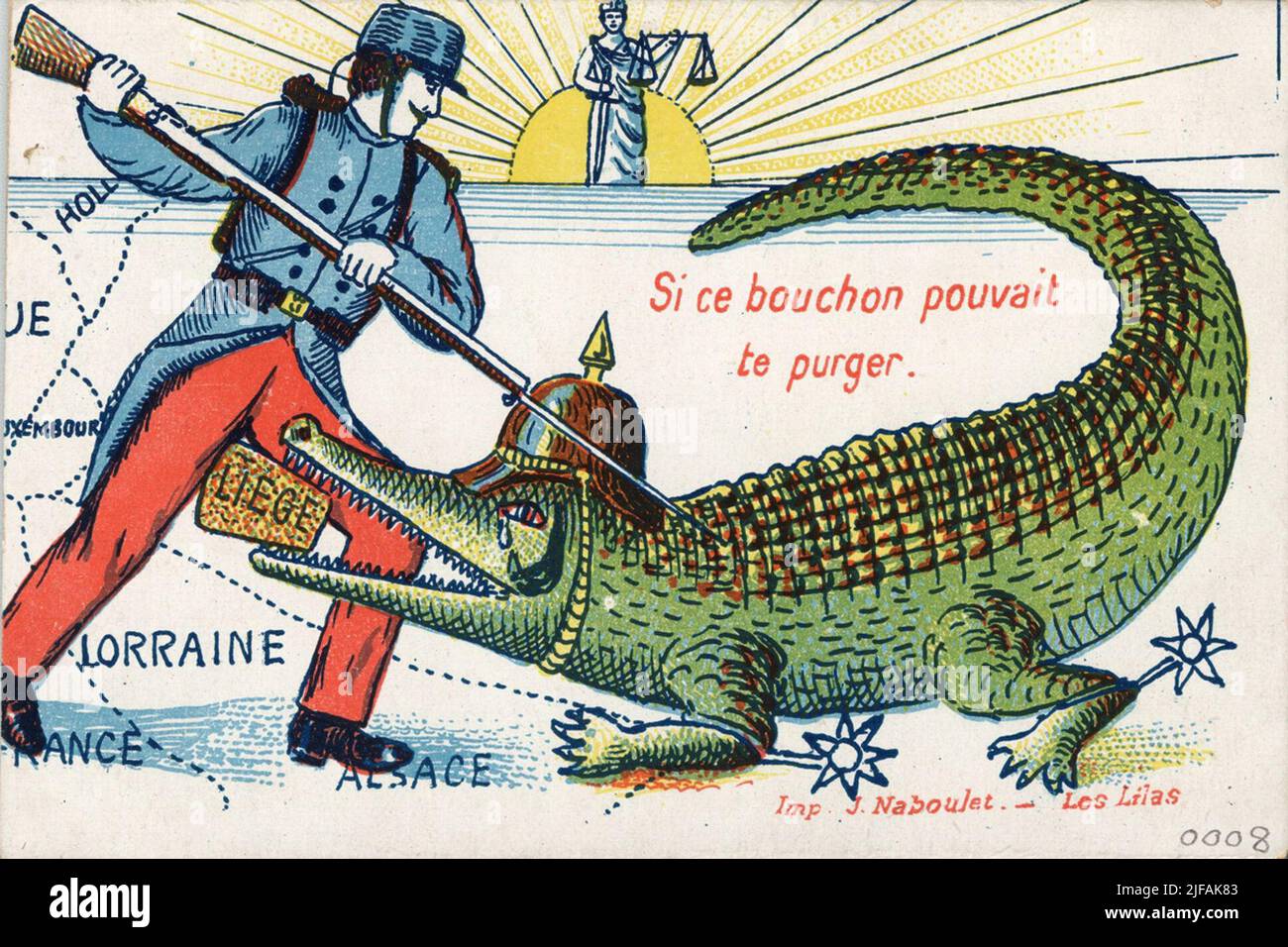 French propaganda image from the First World War Stock Photo - Alamy