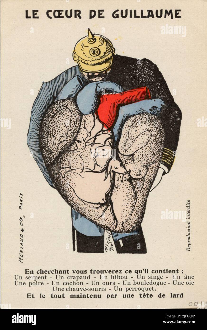 French propaganda image from the First World War Stock Photo - Alamy