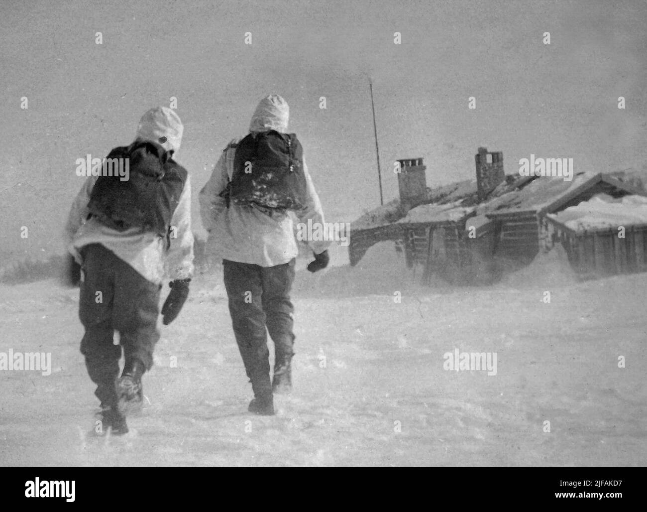 Conscripts in the winter landscape, the Life Grenadier Regiment i4 ...