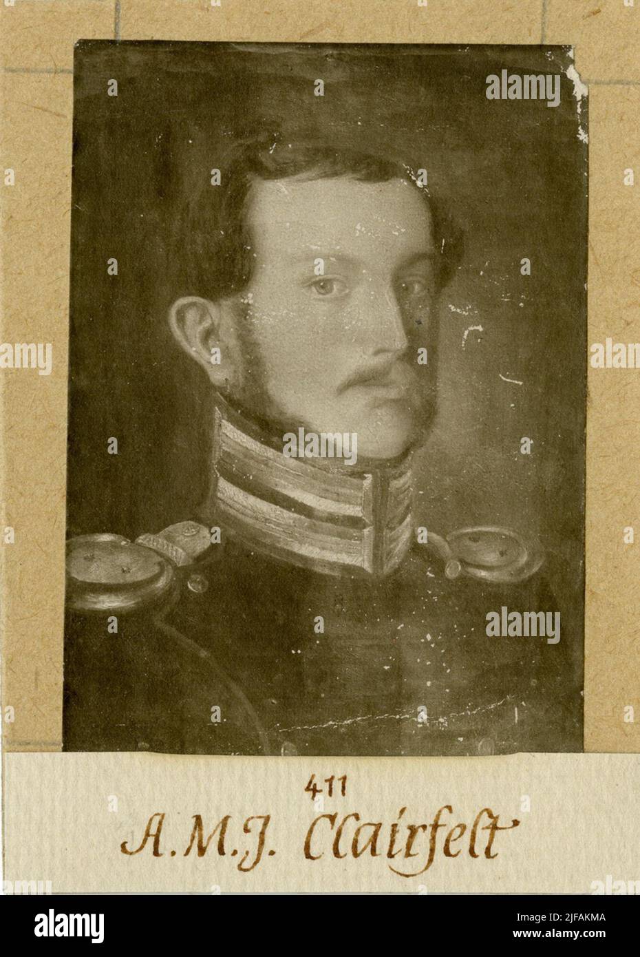 Portrait by Axel Mauritz Johan Clairfelt, captain of Second Livgardet ...