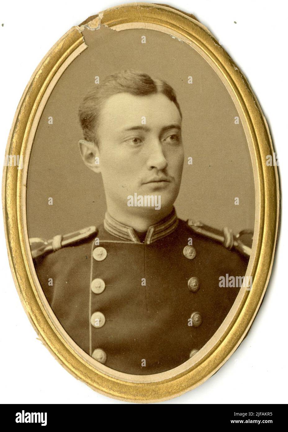 Portrait of Axel Walter Hugo Hamilton, officer at the Västgöta regiment ...