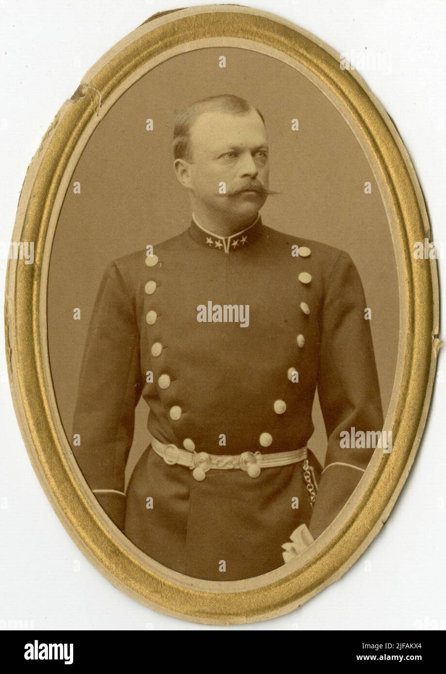 Portrait by Johan Adolf Stånggren, Lieutenant at the First Life ...