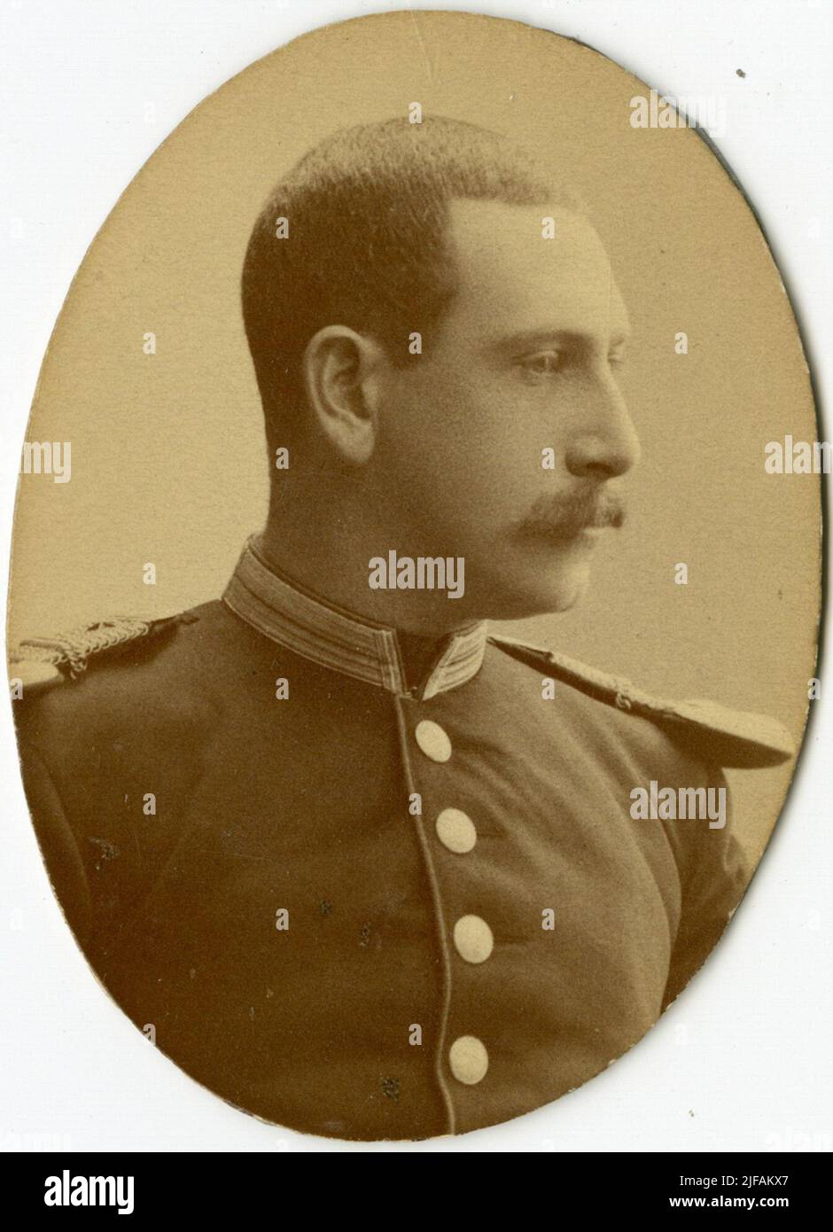 Portrait of Ernst August Schlesings, lieutenant at the Second Life ...