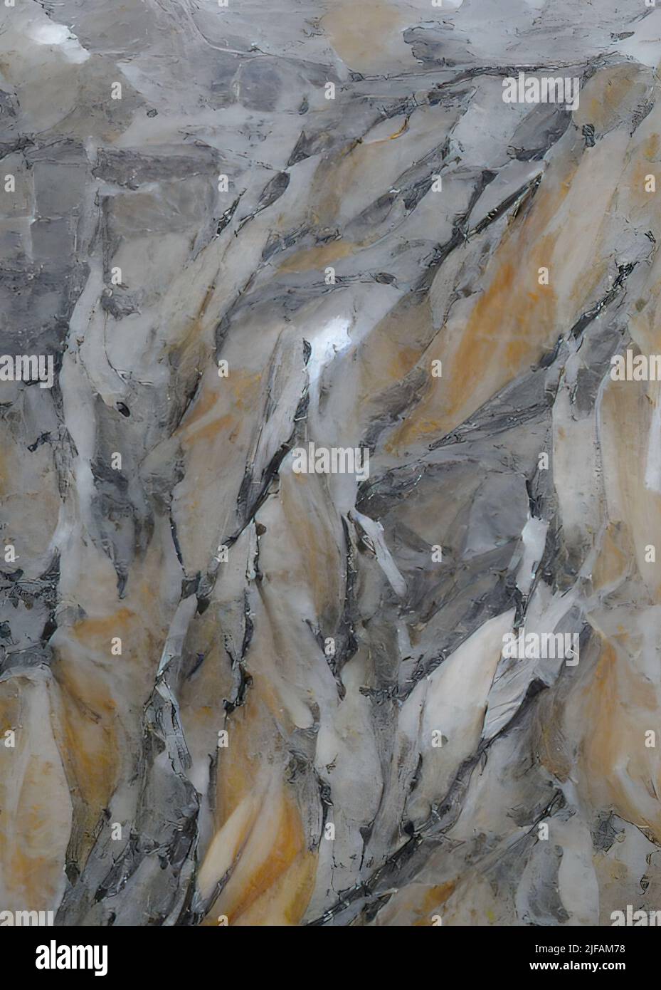 A close-up white-colored marble stone pattern great match for ...