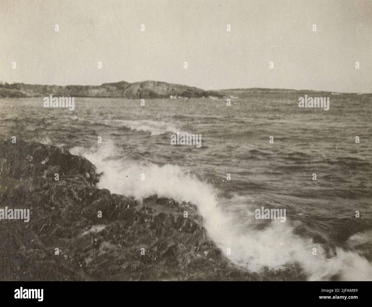 Nature image on the sea with powerful waves that hit beach cliffs Stock ...