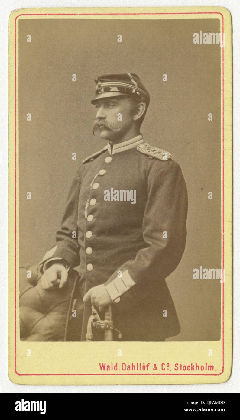 Portrait by Gustaf Mauritz Theodor Tisell, lieutenant at Värmland's ...