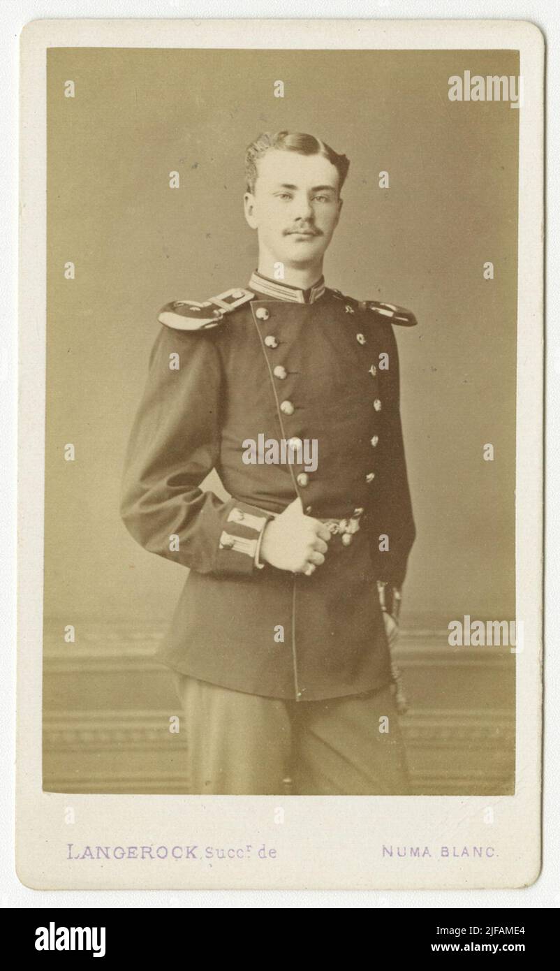 Portrait of Carl Brother Skogman Munck by Fulkila, lieutenant at ...