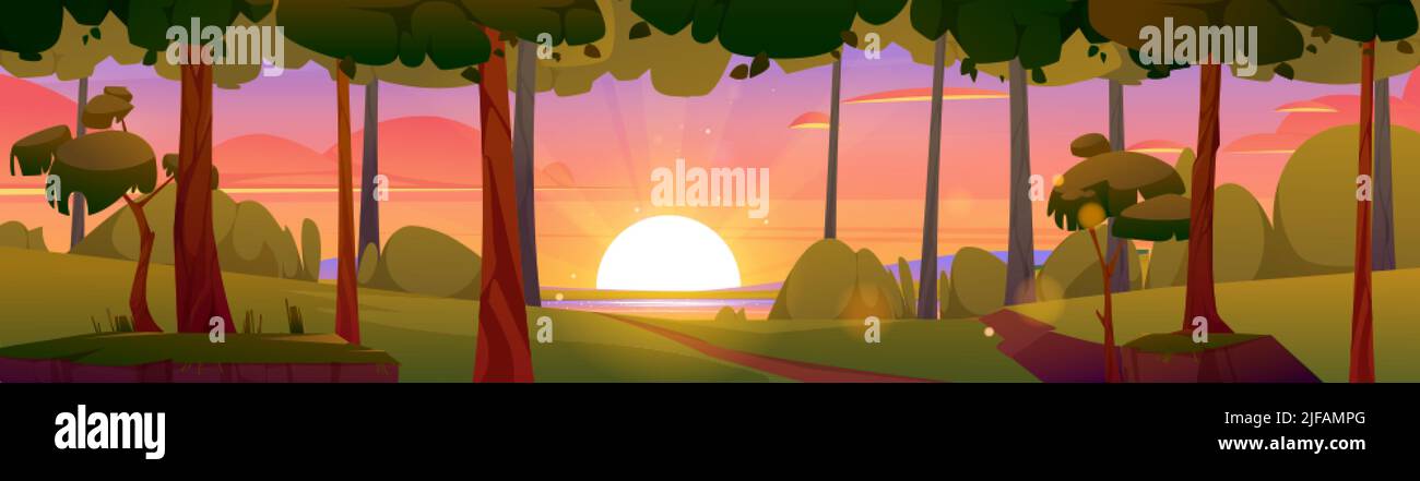 Narrow dirt path grass Stock Vector Images - Alamy