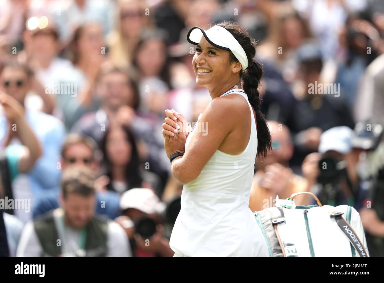 Great Britain's Heather Watson celebrates victory against Kaja Juvan ...