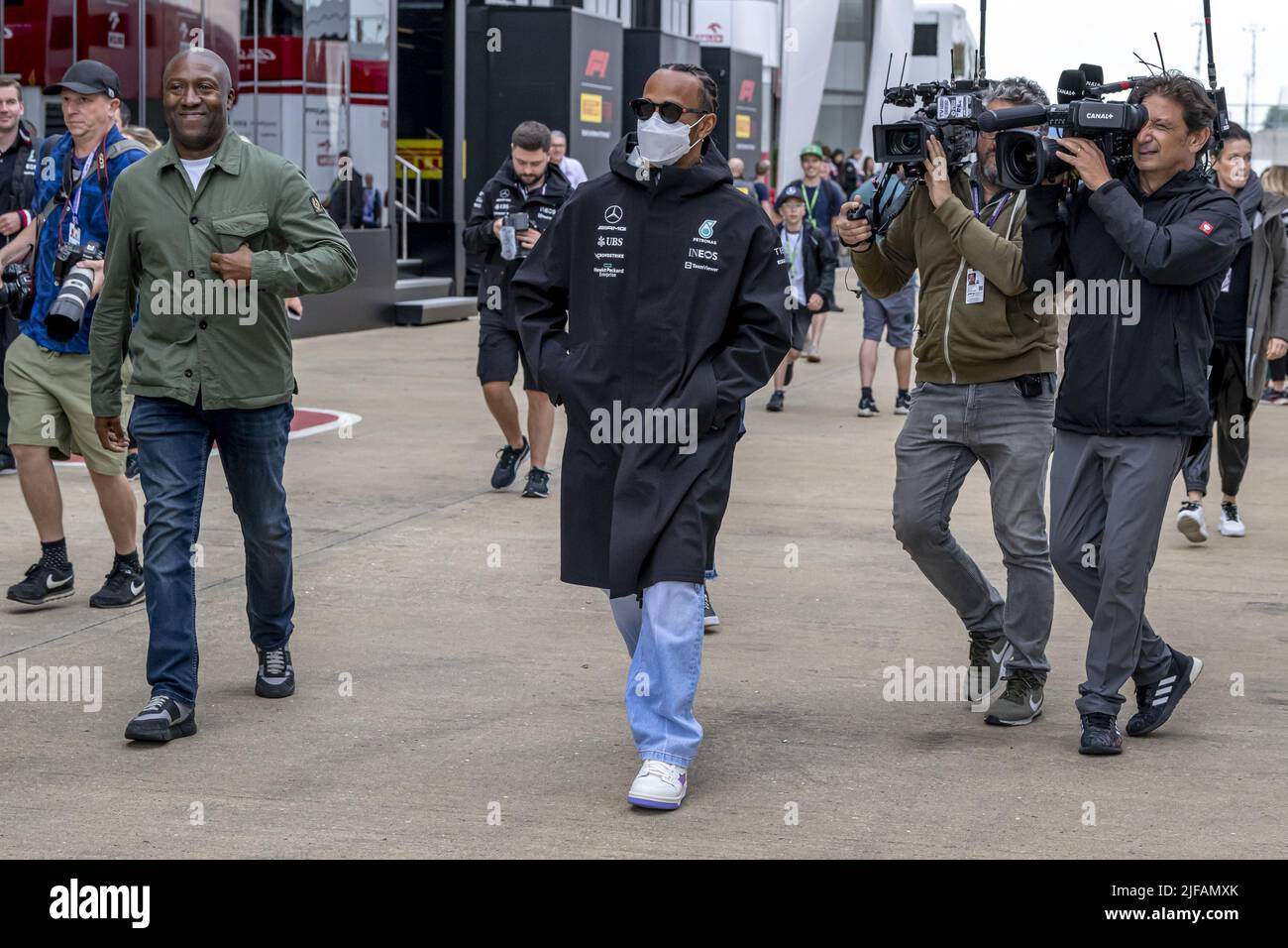 Silverstone - 30-06-2022, Silverstone Circuit, Lewis Hamilton at the ...