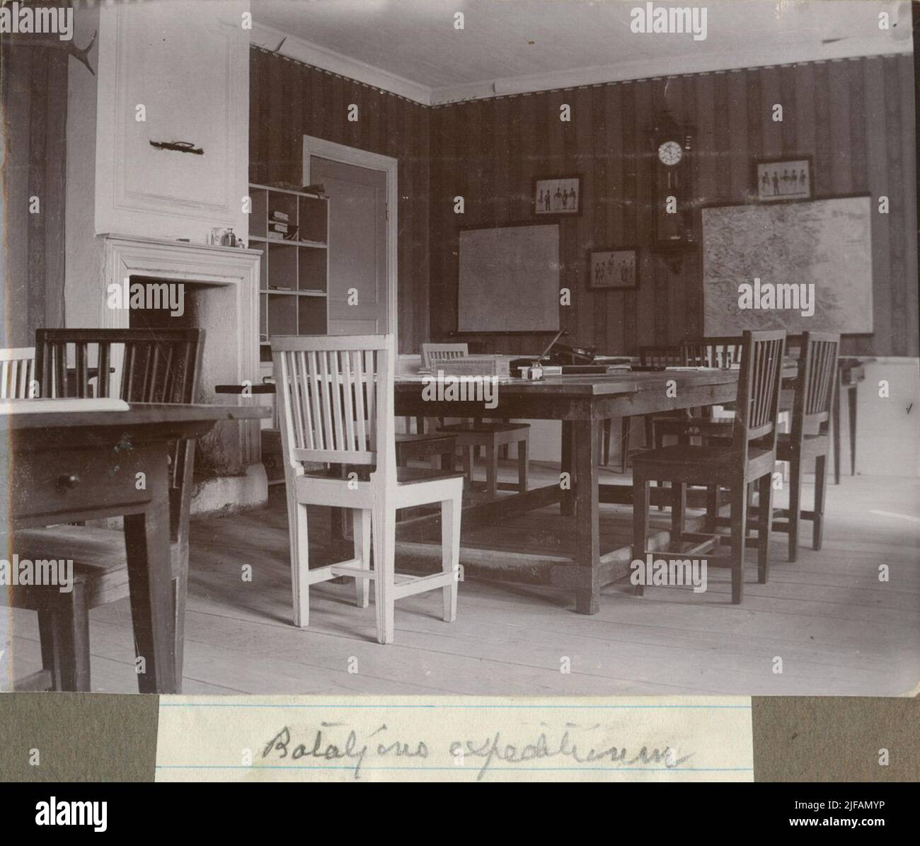 Interior from building belonging to Hälsinge regiment Stock Photo - Alamy