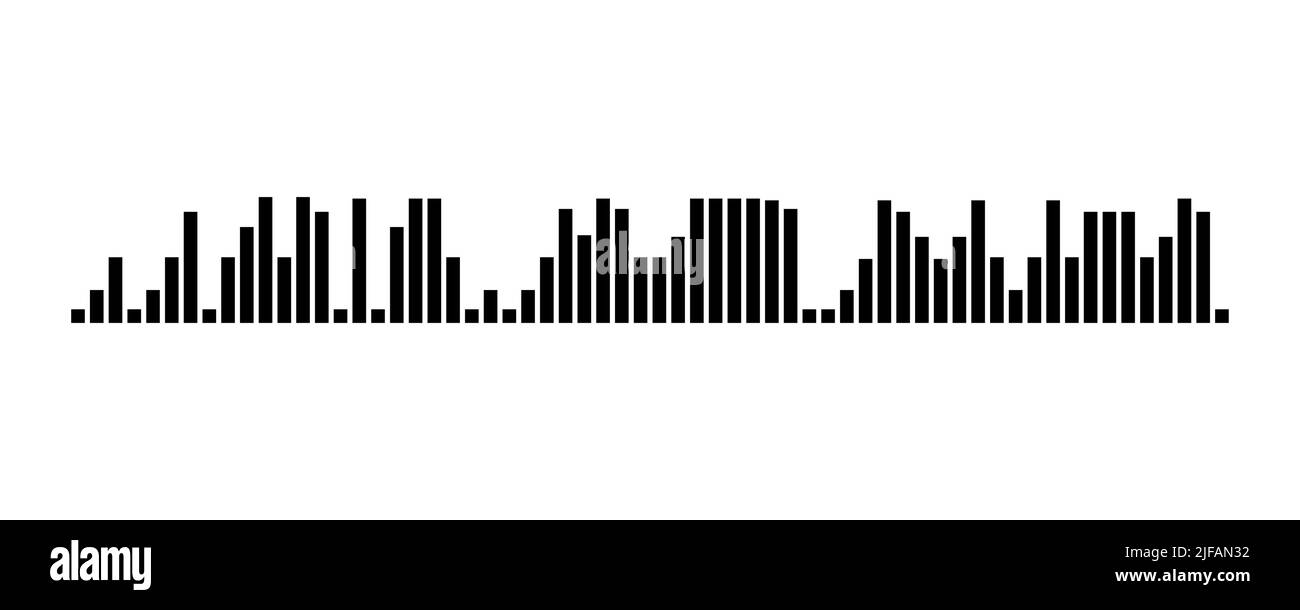 Recording of audio message template. UI element of audio record for ...