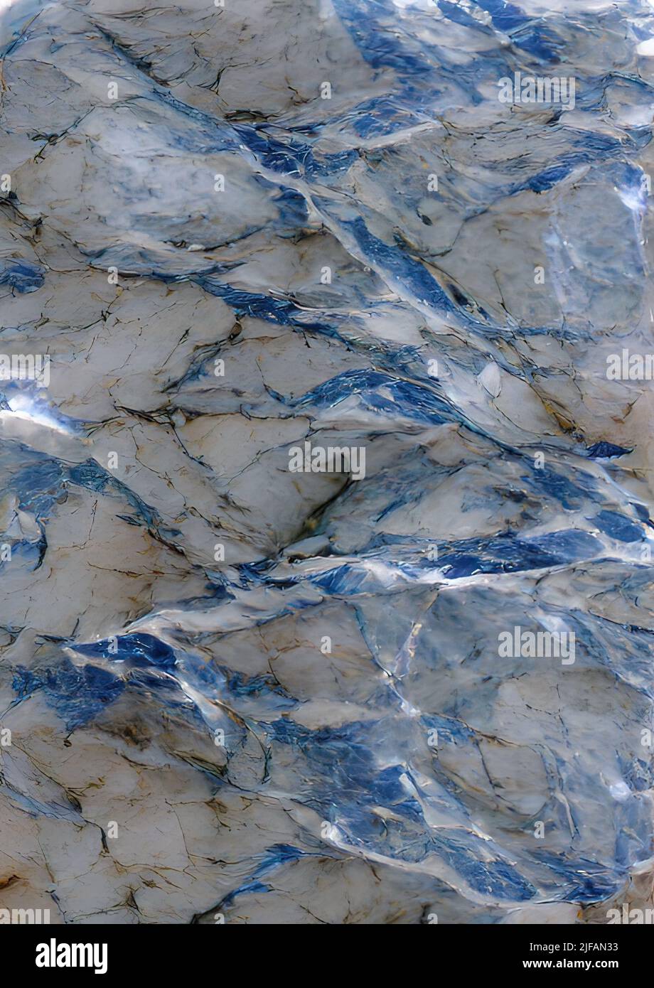A vertical close-up blue-colored marble stone pattern great match for ...