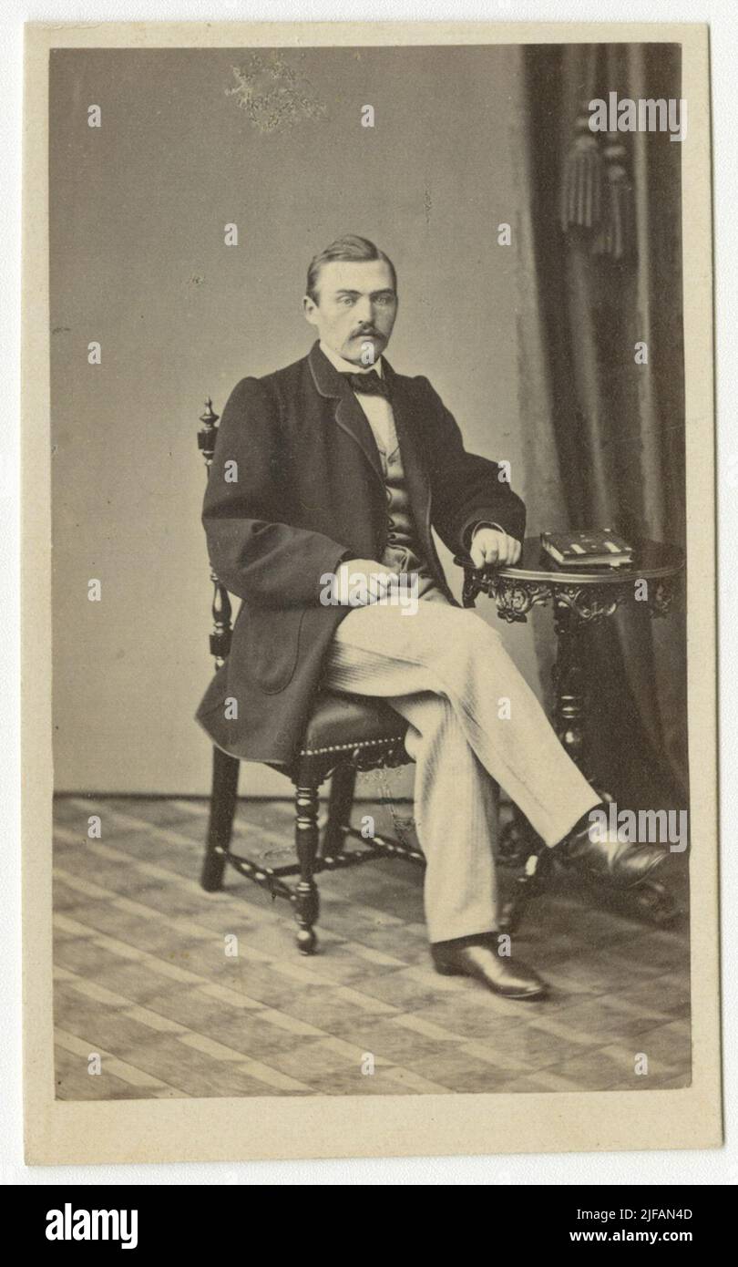 Portrait by Carl Anders Tobias Törnblom, officer at Västmanland ...