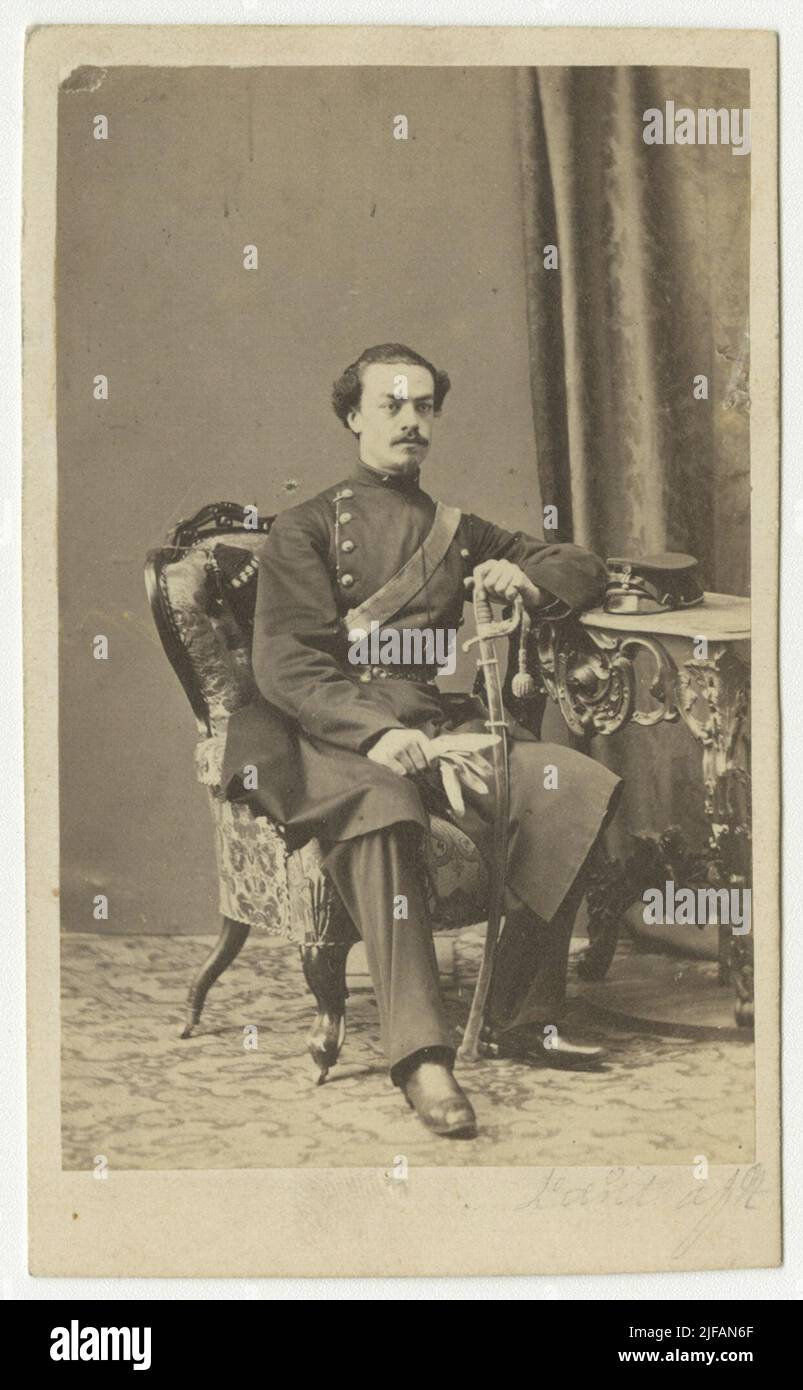 Portrait by Johan Christian Fredrik Haeffner. Lieutenant at Svea ...