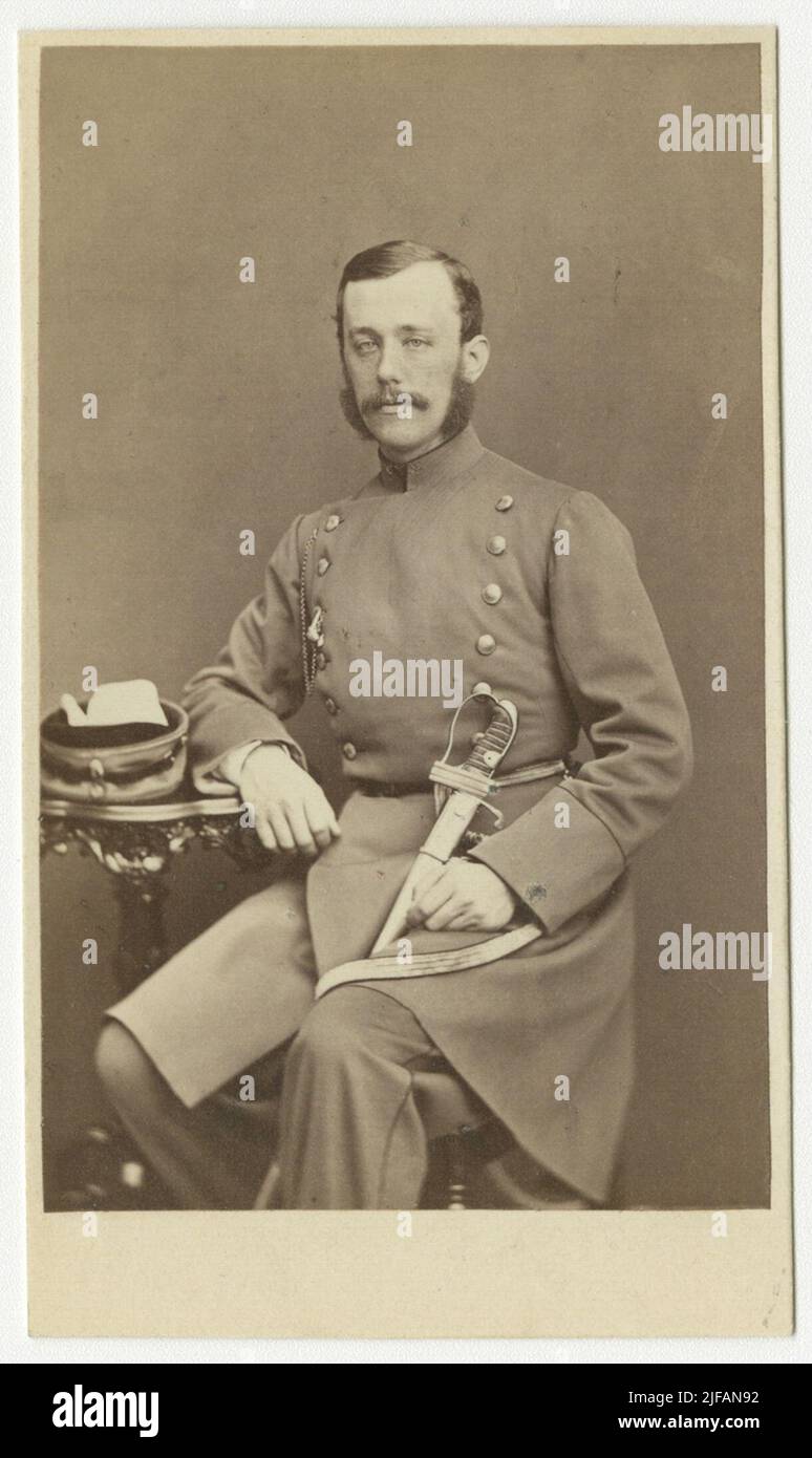 Portrait of August Wilhelm Brunius, officer at the Fortification Stock ...