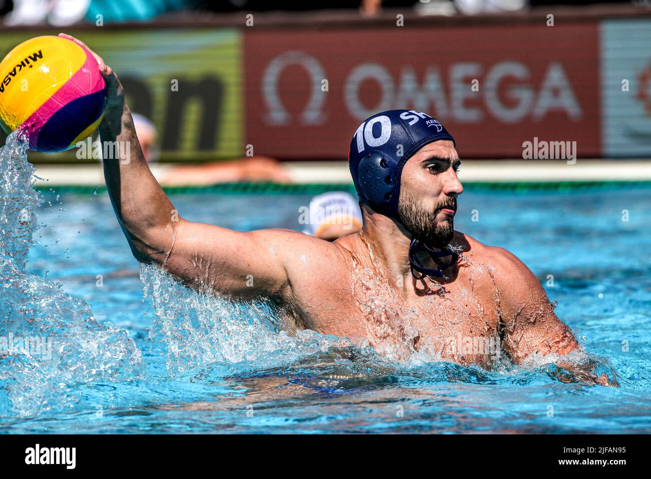 BUDAPEST, HUNGARY - JULY 1: Marko Radulovic of Serbia during the FINA ...