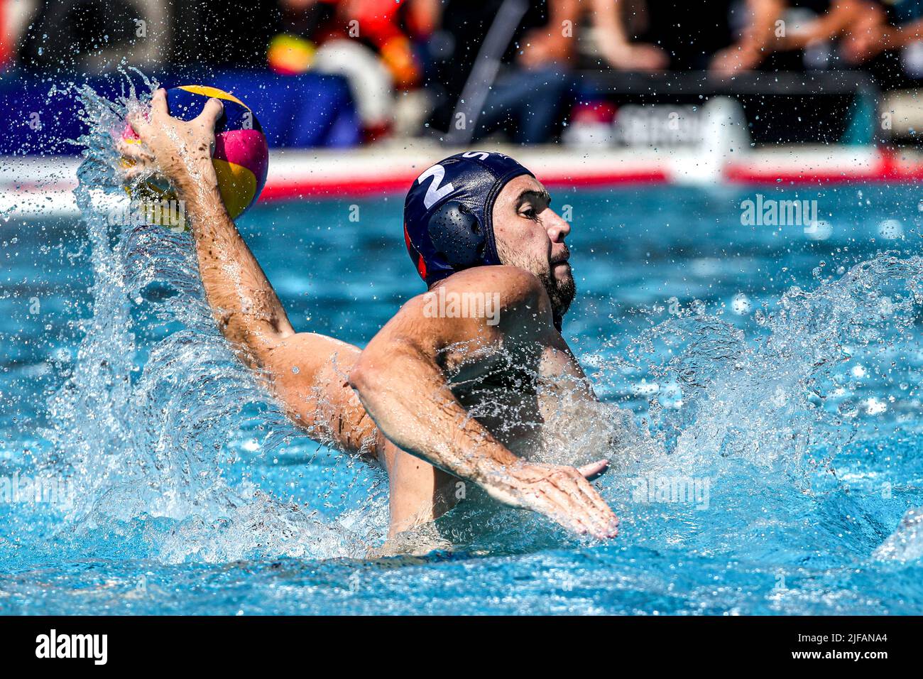 BUDAPEST, HUNGARY - JULY 1: Dusan Mandic of Serbia during the FINA ...