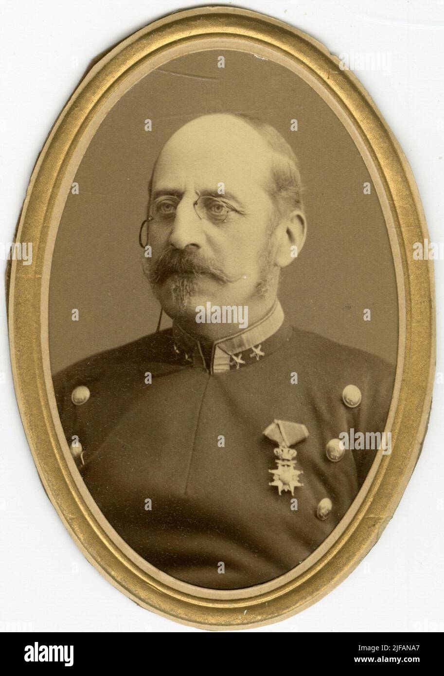 Portrait of Edgar Julius Eneström, Lieutenant Colonel at Jönköping ...