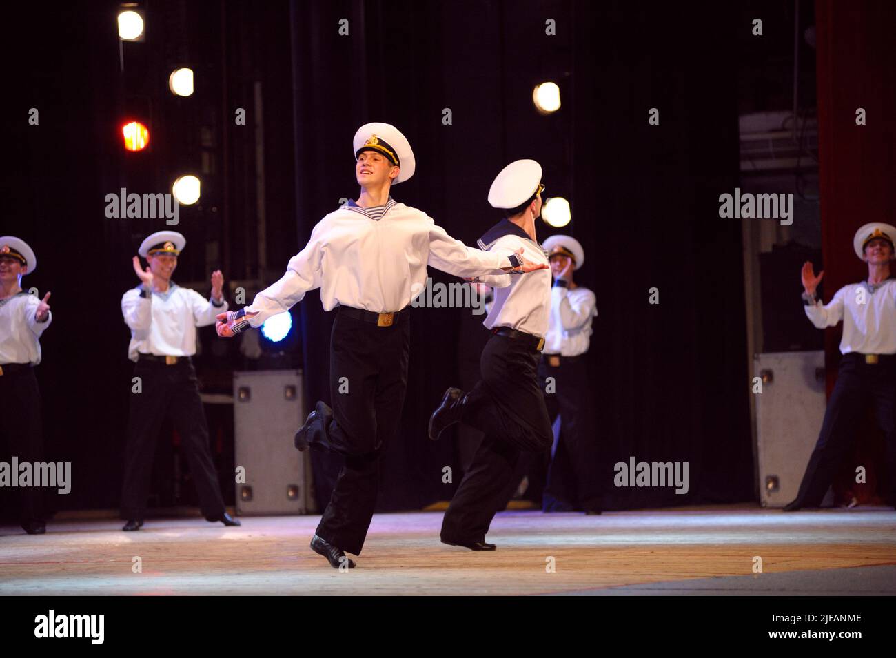 Dancers from Virsky Ukrainian national folk dance ensemble performing ...