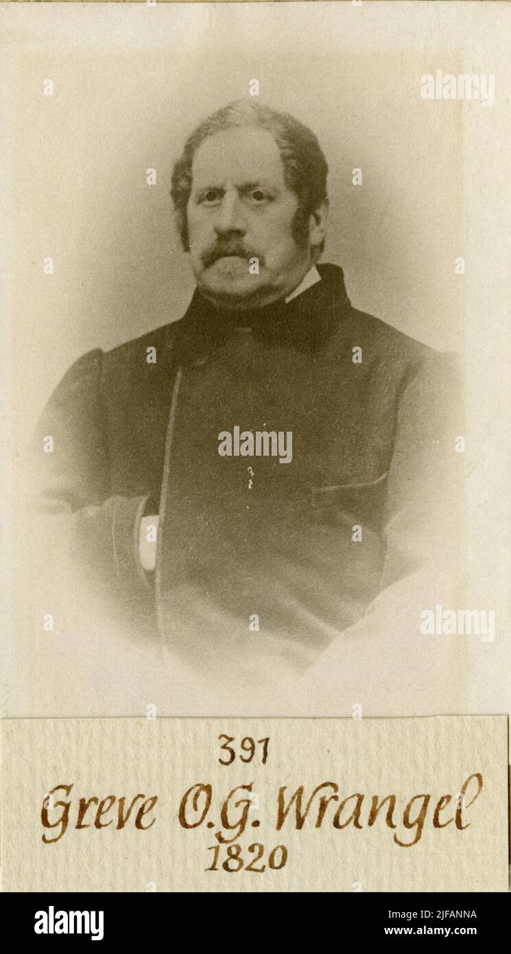 Portrait of Otto Gustaf Wrangel, major at Hälsinge Regiment in 14 Stock ...