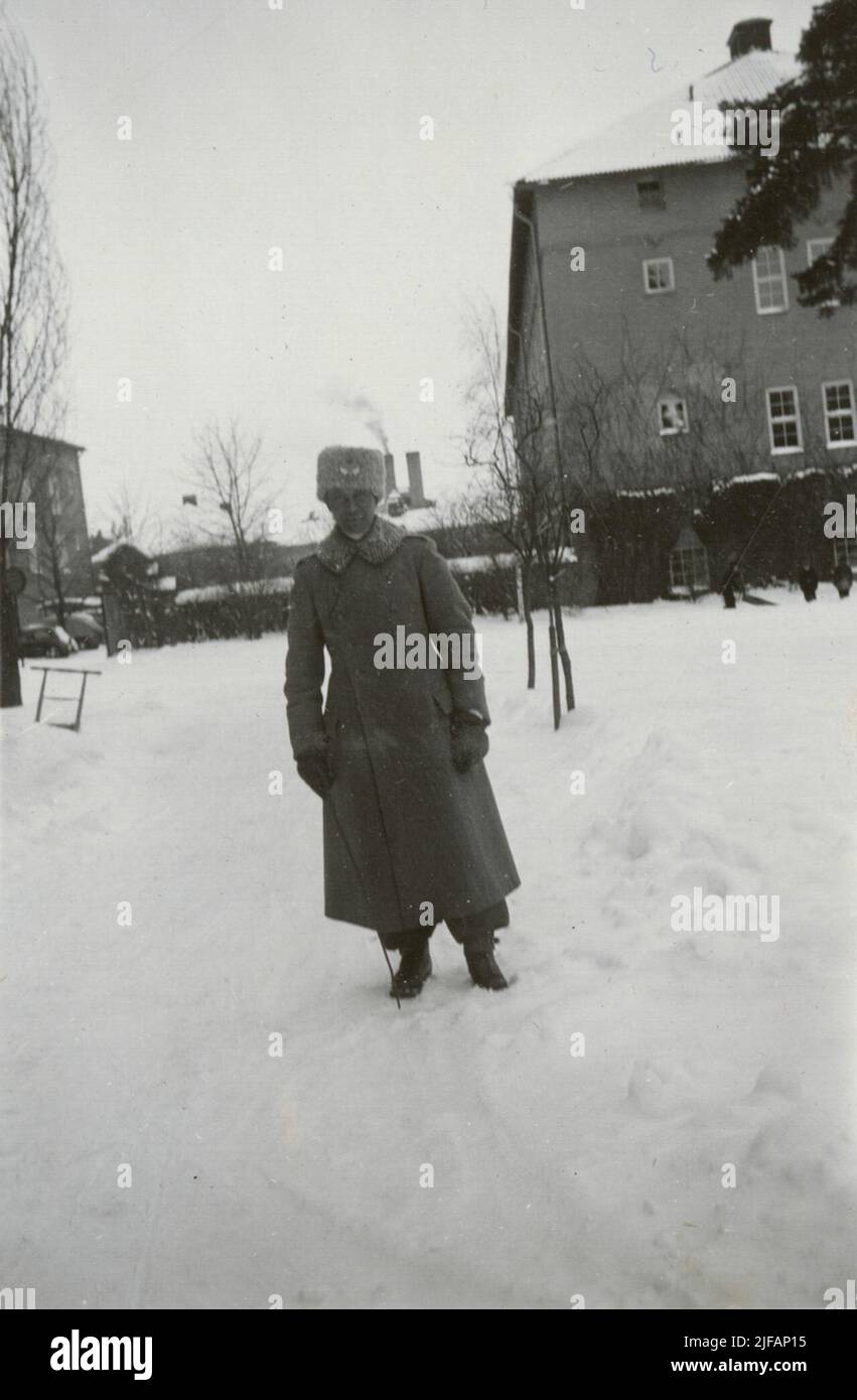 Winter image with a soldier from Södermanland's regiment for 10 Stock ...