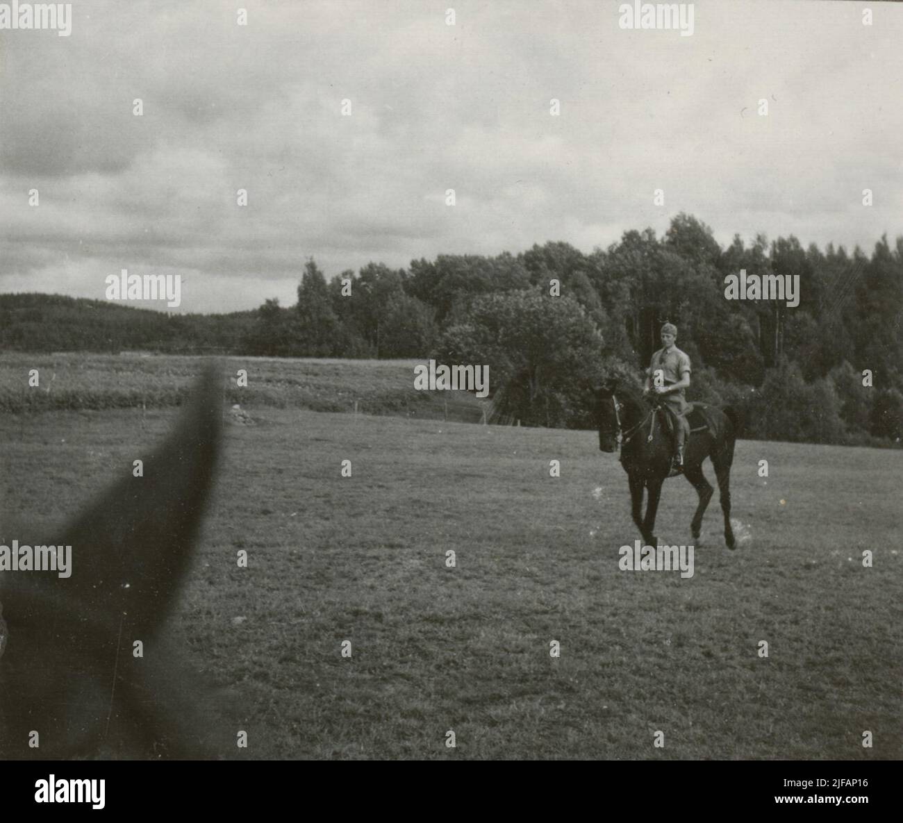 Officer from Södermanland Regiment in 10 to horse Stock Photo - Alamy