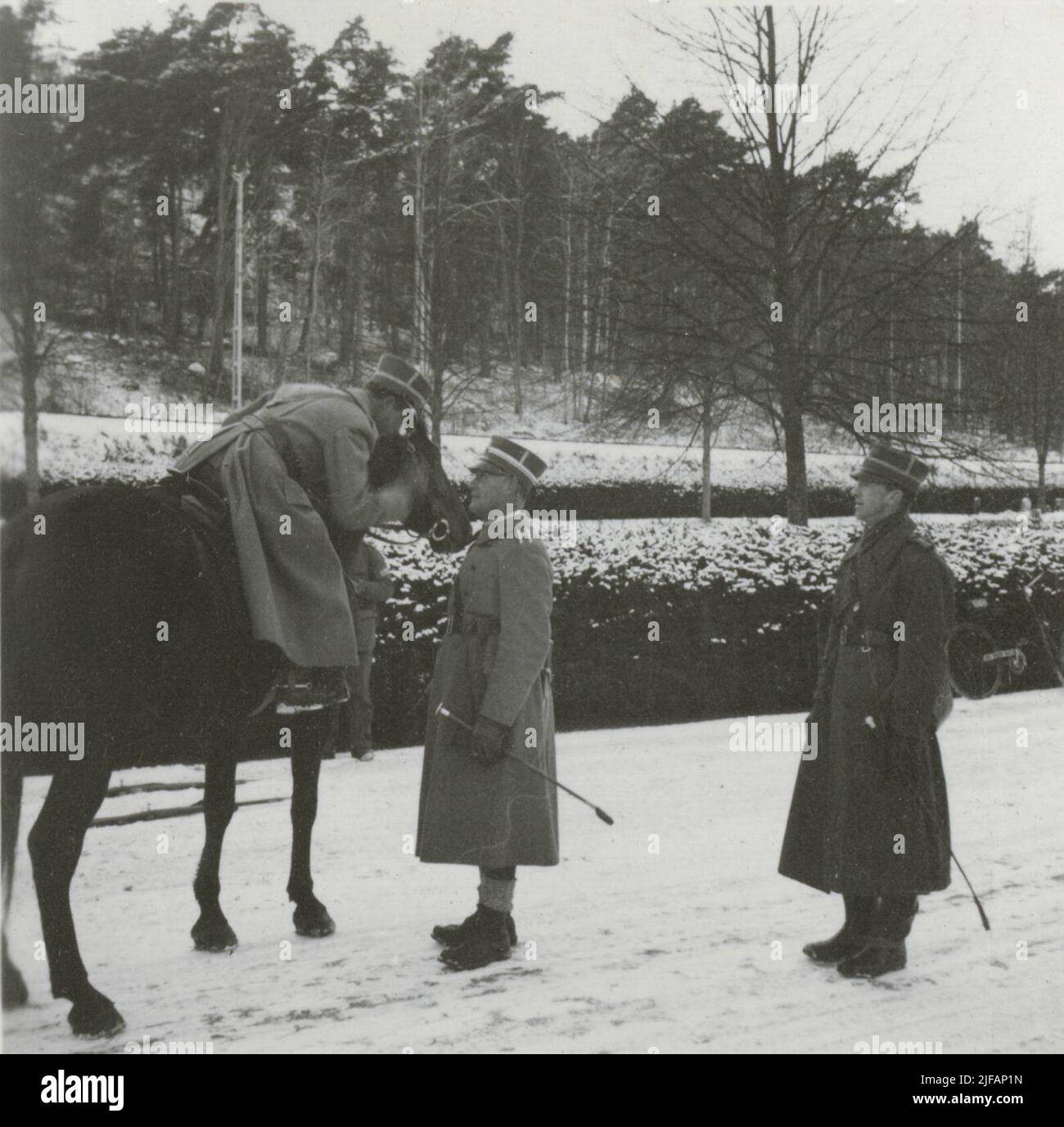 Three officers from Södermanland's regiment in 10 Stock Photo - Alamy