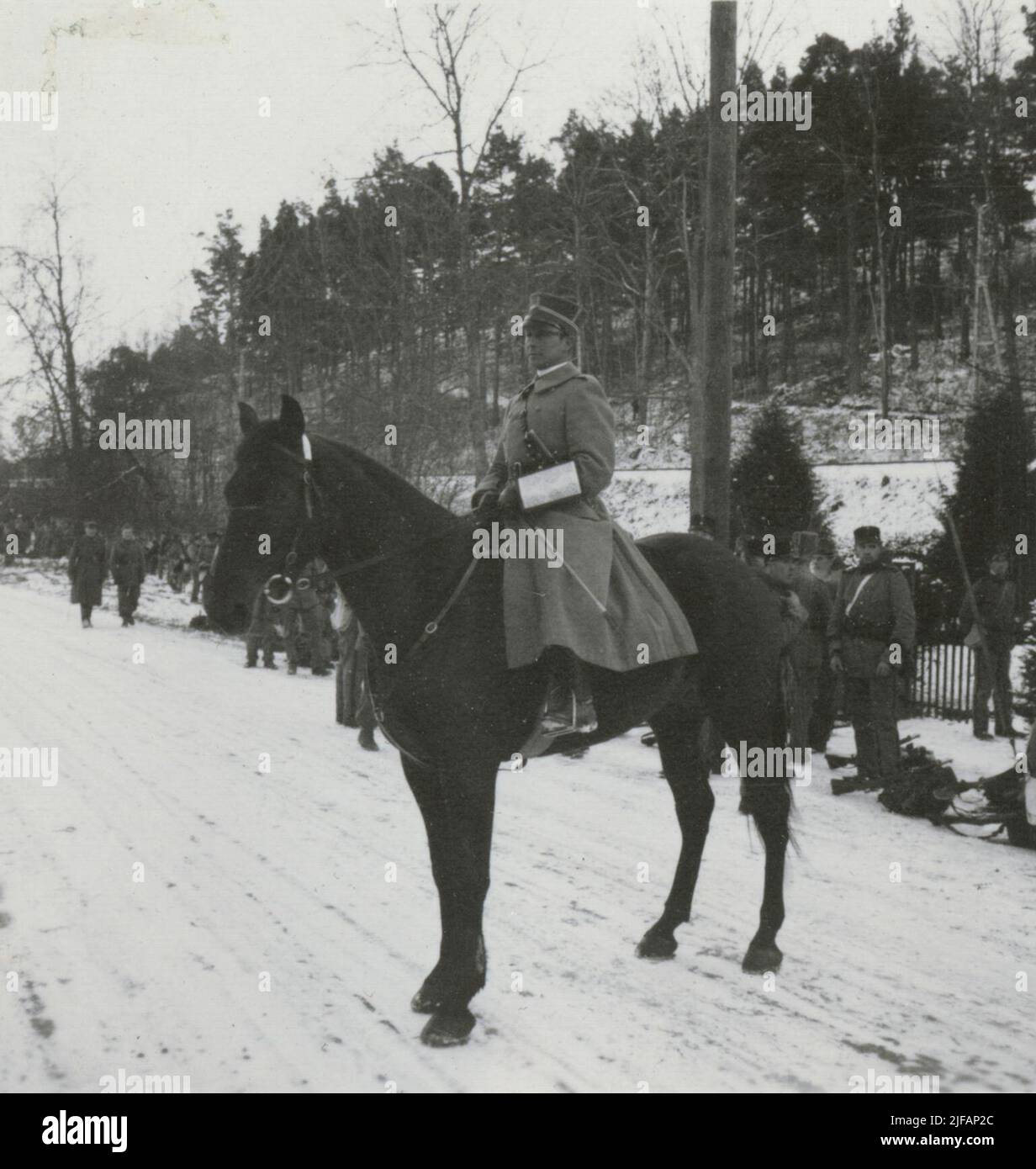 Officers from Södermanland Regiment in 10 to horse Stock Photo - Alamy
