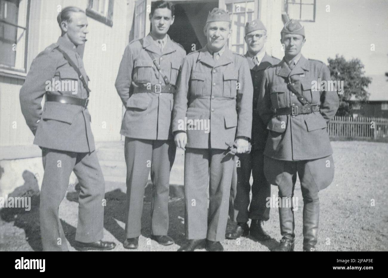 Group picture with officers from Södermanland's regiment in 10 Stock ...