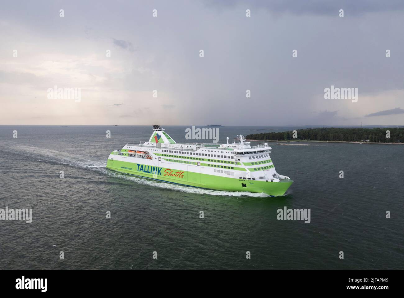 Tallink ferry Star arriving to Helsinki from Tallinn, Estonia Stock ...