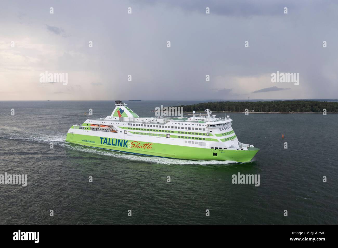 Tallink ferry Star arriving to Helsinki from Tallinn, Estonia Stock ...