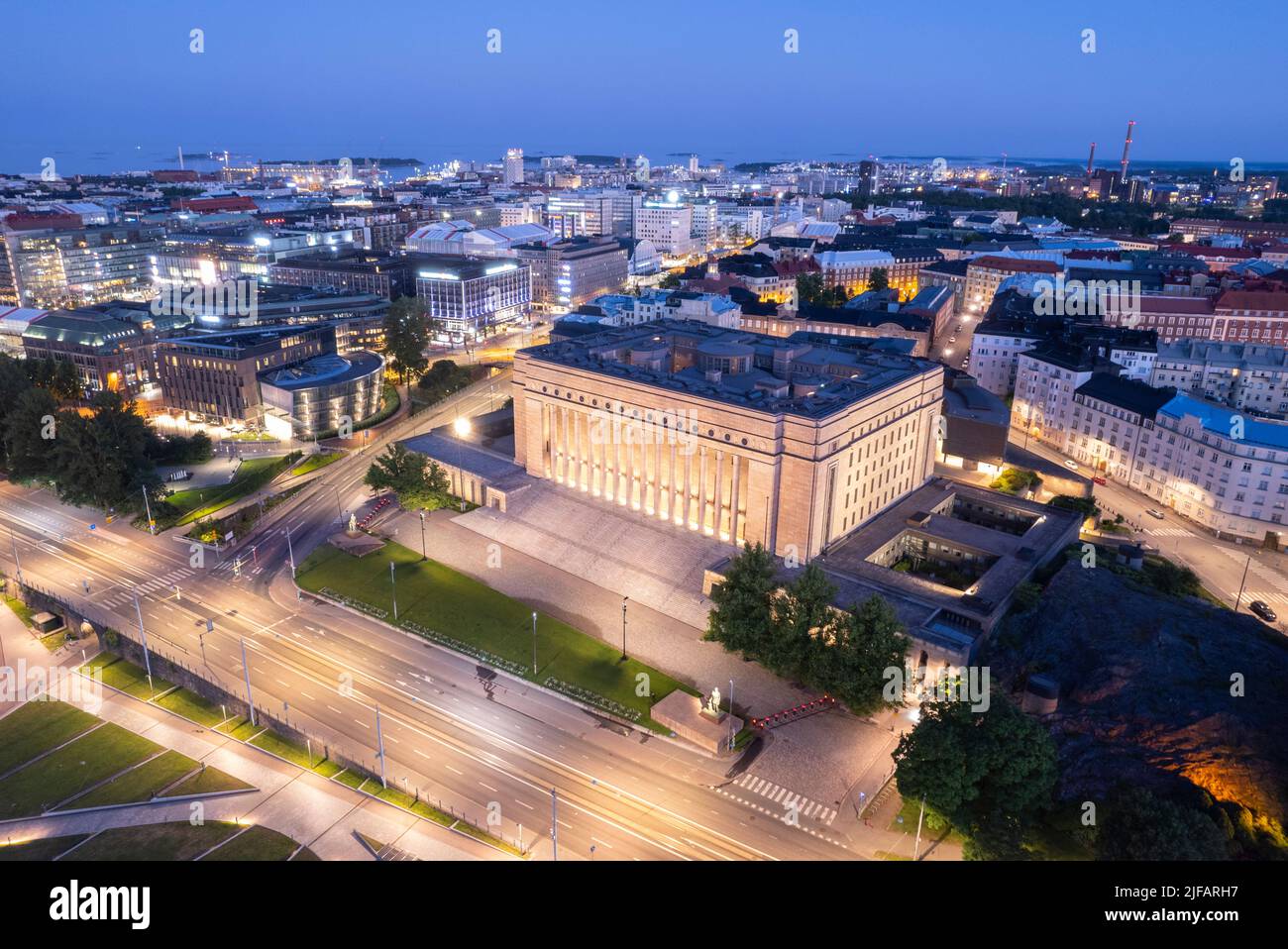 The Finnish parliament building in Helsinki Stock Photo - Alamy