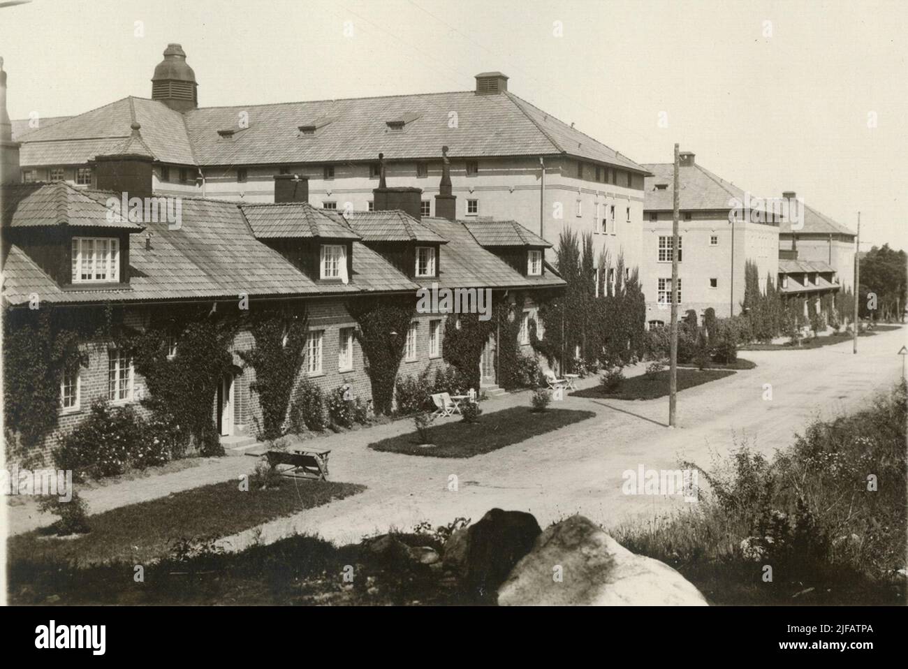 Buildings at the barracks area, Södermanland's regiment for 10 Stock ...