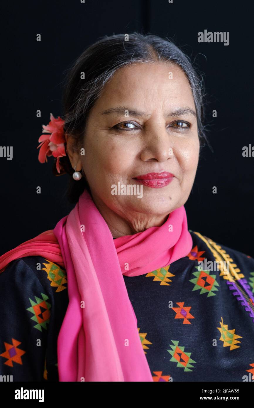 Indian actress Shabana Azmi receives the ImagineIndia award at the ...