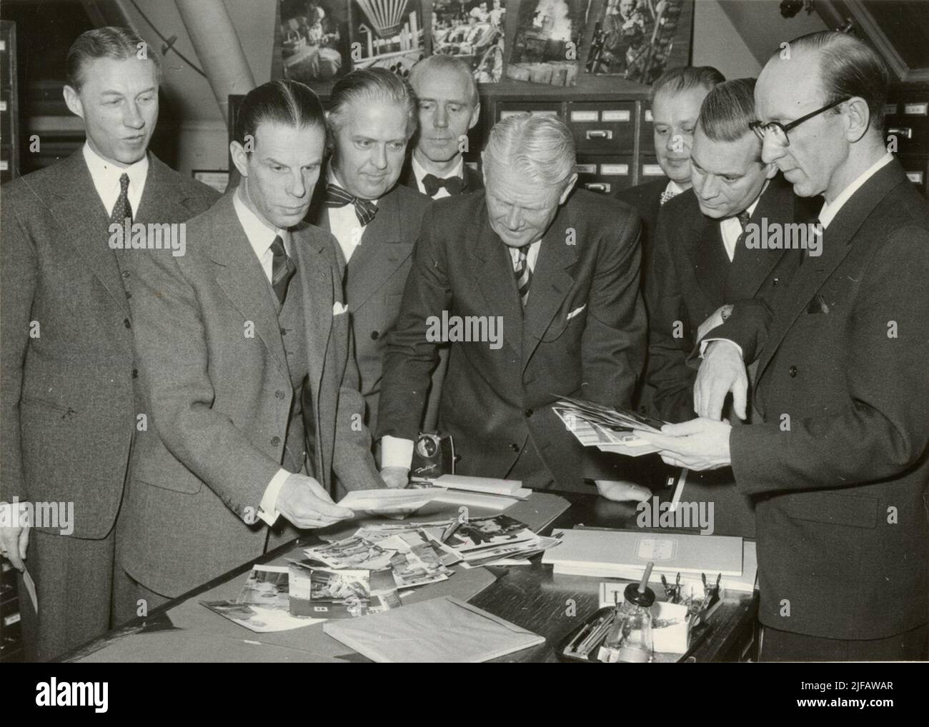 The Swedish Defense College in the spring of 1956. Hall, Hasselroth ...