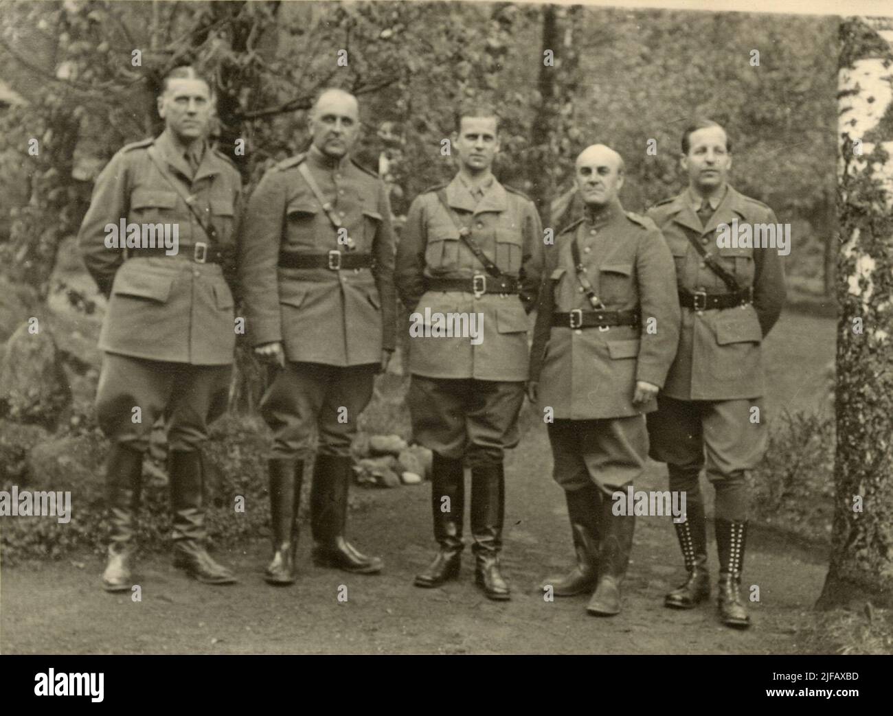 Contingency April-Oct 1940 at Fältpost. Group picture Stock Photo - Alamy