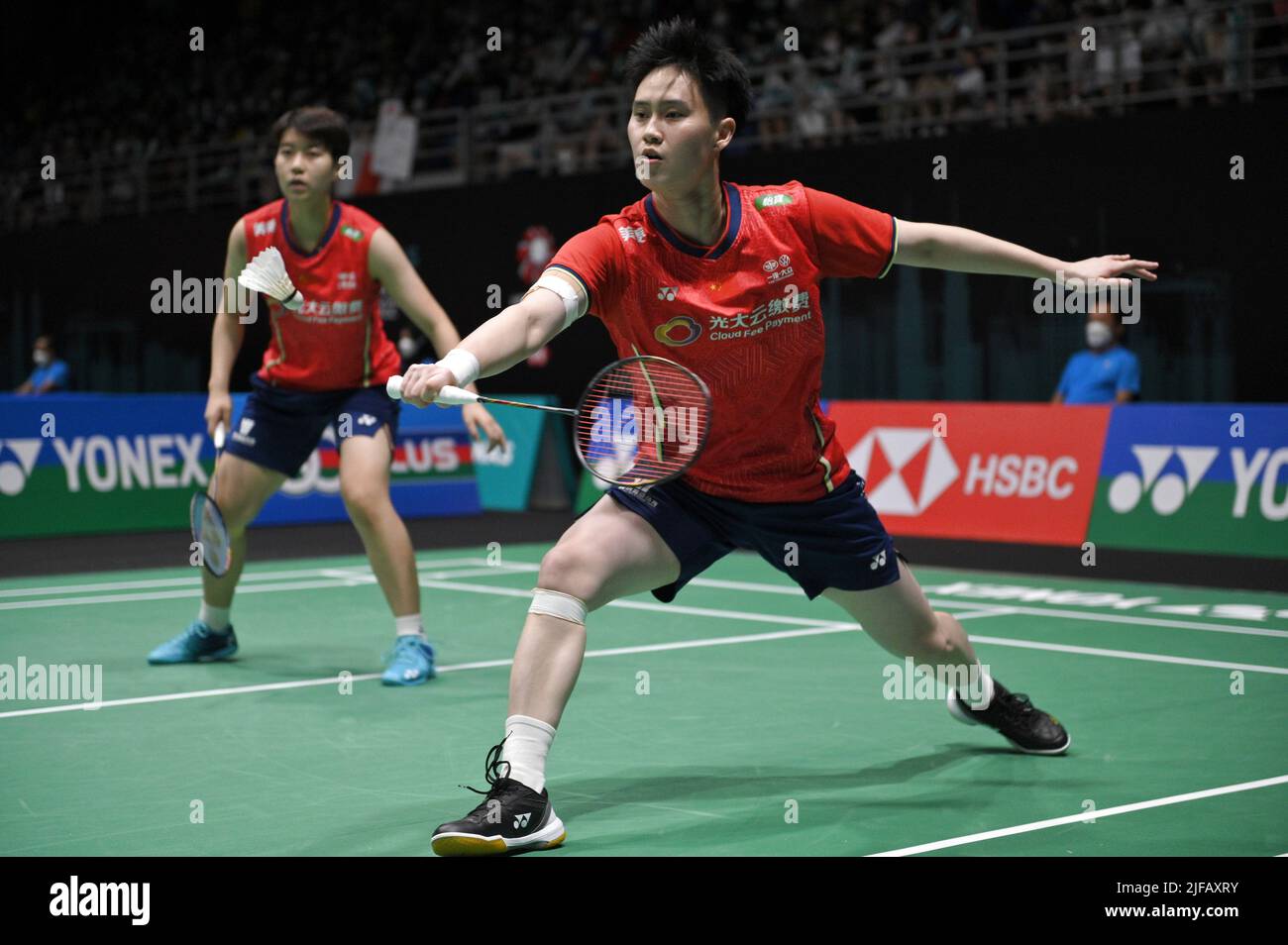 Kuala Lumpur, Malaysia. 1st July, 2022. China's Du Yue/Li Wenmei (front ...